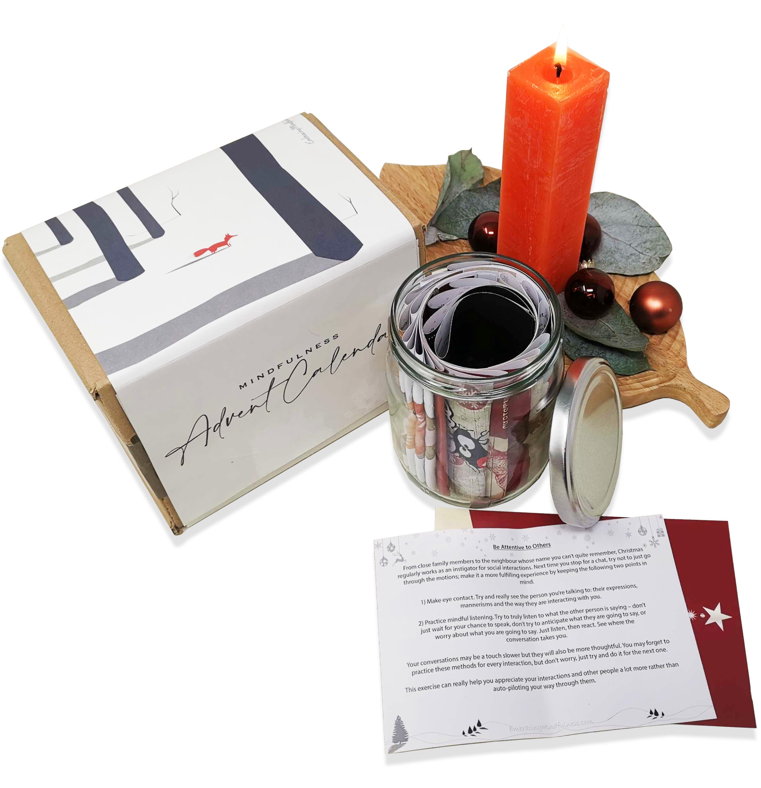 Mindfulness Advent Calendar 2023 24 Mindfulness tasks in a jar to help you enjoy and appreciate Christmas even more!