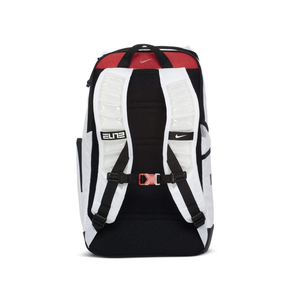 Nike Elite Pro Basketball Backpack BA6164 One Size (WHITE/UNIVERSITY RED/BLACK)