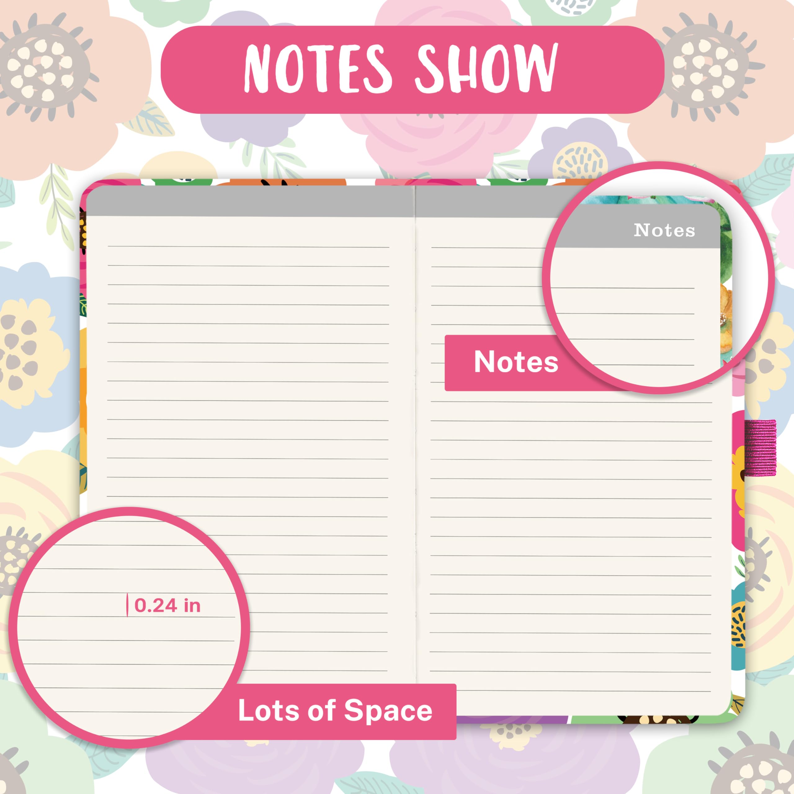 Pocket Planner/Calendar 2024-2027 - Monthly Pocket Planner/Calendar, Jul. 2024 - Jun. 2027, 3.8" x 6.4", 3 Year Monthly Planner, 63 Notes Pages