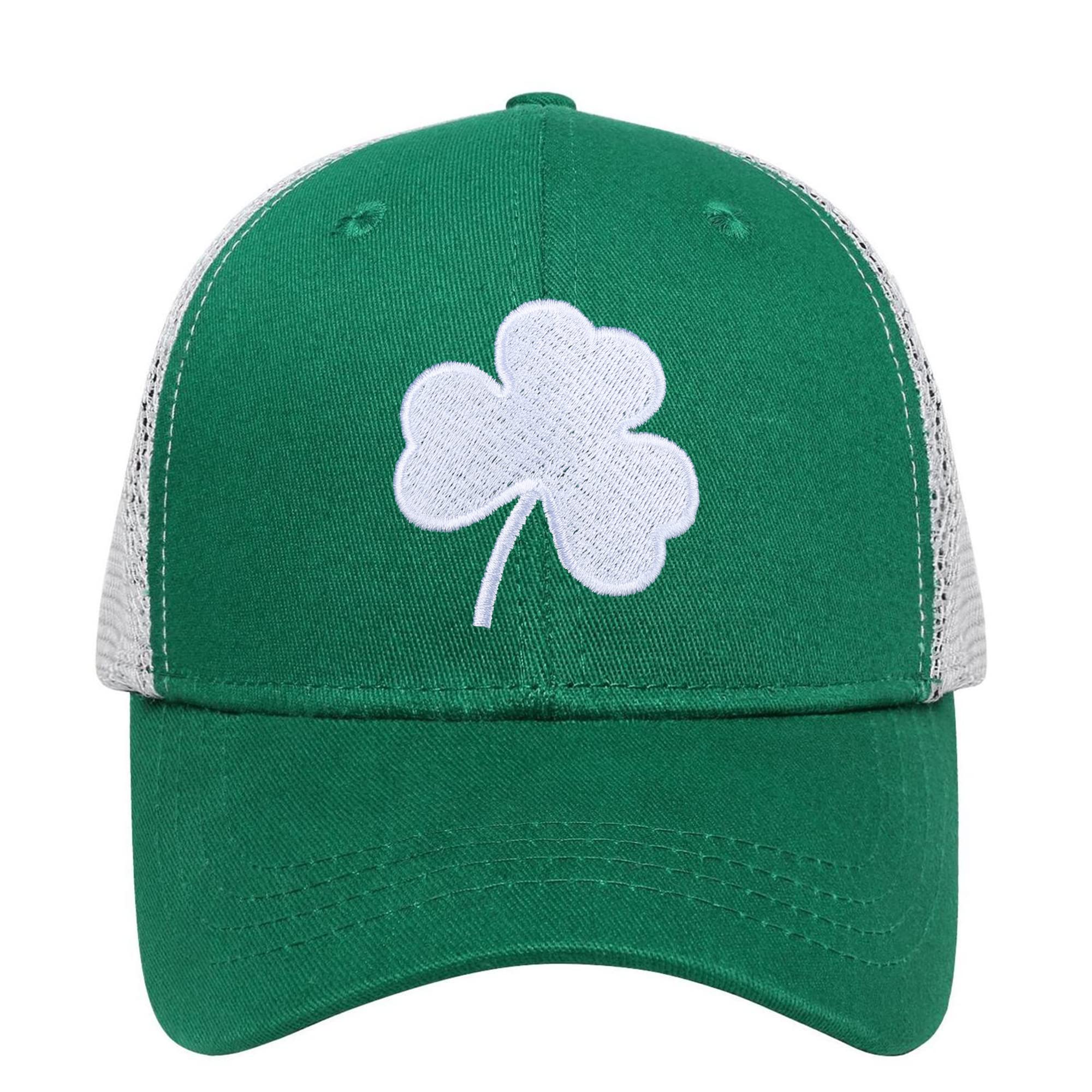 St. Patrick's Day Clover Baseball Cap Men Women Unisex Adjustable Embroidered Dad Hats Green