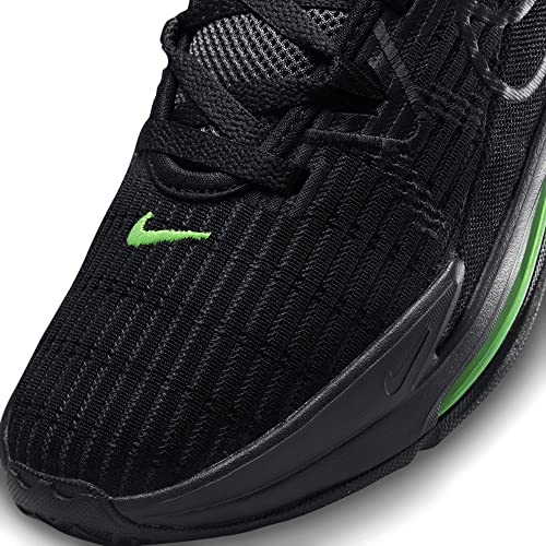 Nike Lebron Witness VI Mens Basketball Trainers Cz4052 Sneakers Shoes, Black/Black-Anthracite-Volt, 12 M US