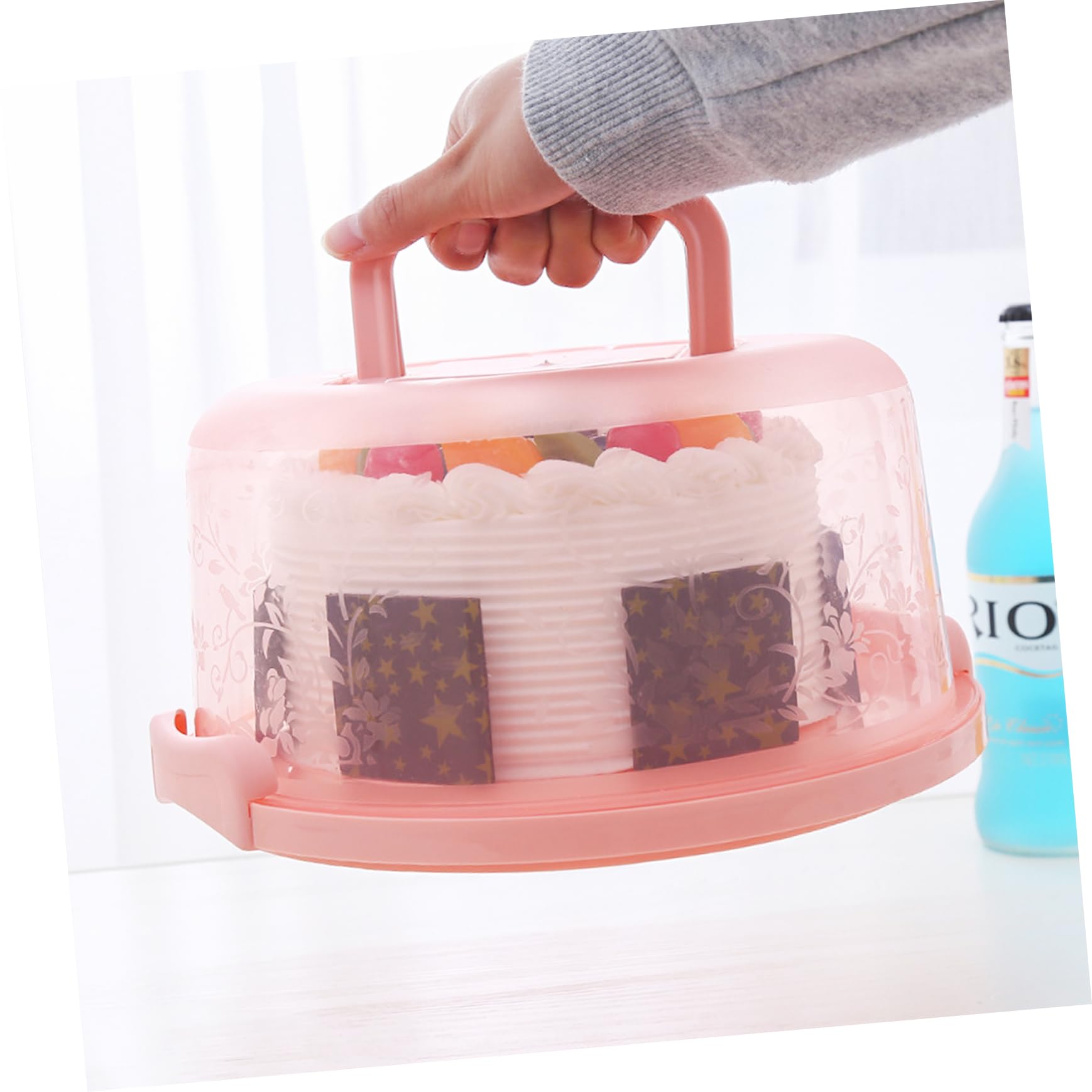 MARMERDO 1pc Cake Box Pink Bride Pie Pp Polypropylene Bracket