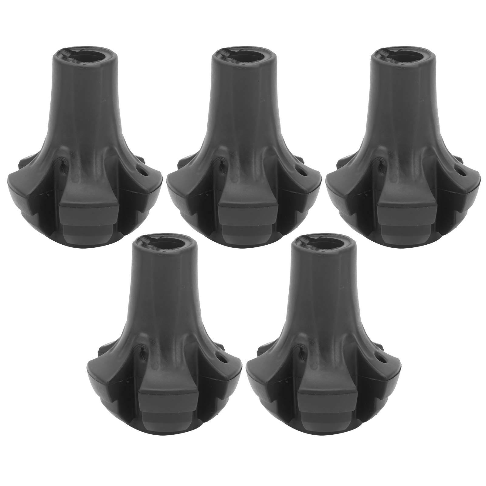 RiToEasysports 5Pcs Stick Tip Set,Trekking Pole Tip Cover Nonslip and Increase The Tip Grip Alpenstocks Accessory Climbing Stick