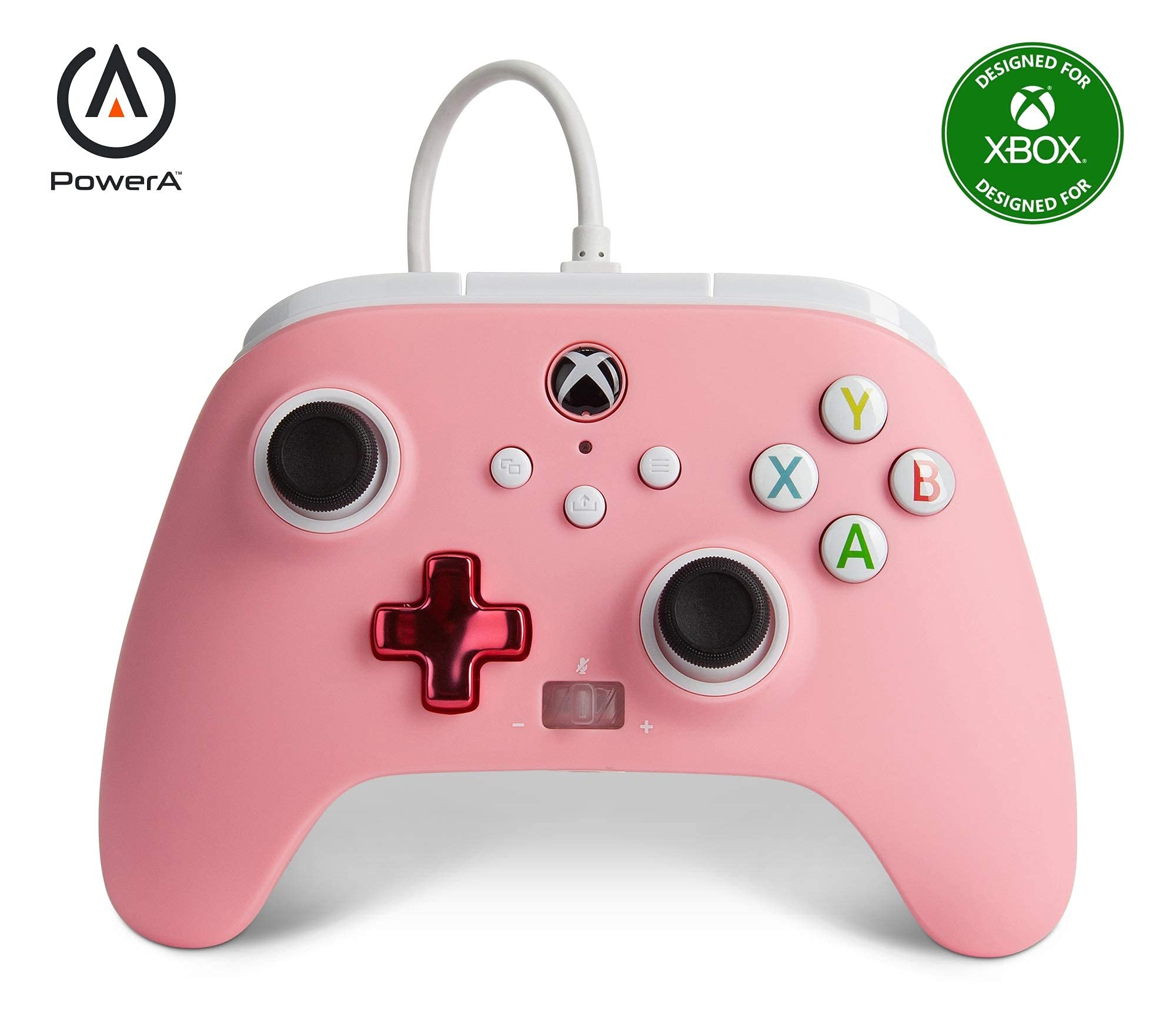 PowerA Enhanced Wired Controller for Xbox - Pink, Gamepad, Wired Video Game Controller, Gaming Controller, Xbox Series X|S, Xbox One - Xbox Series X (Renewed)