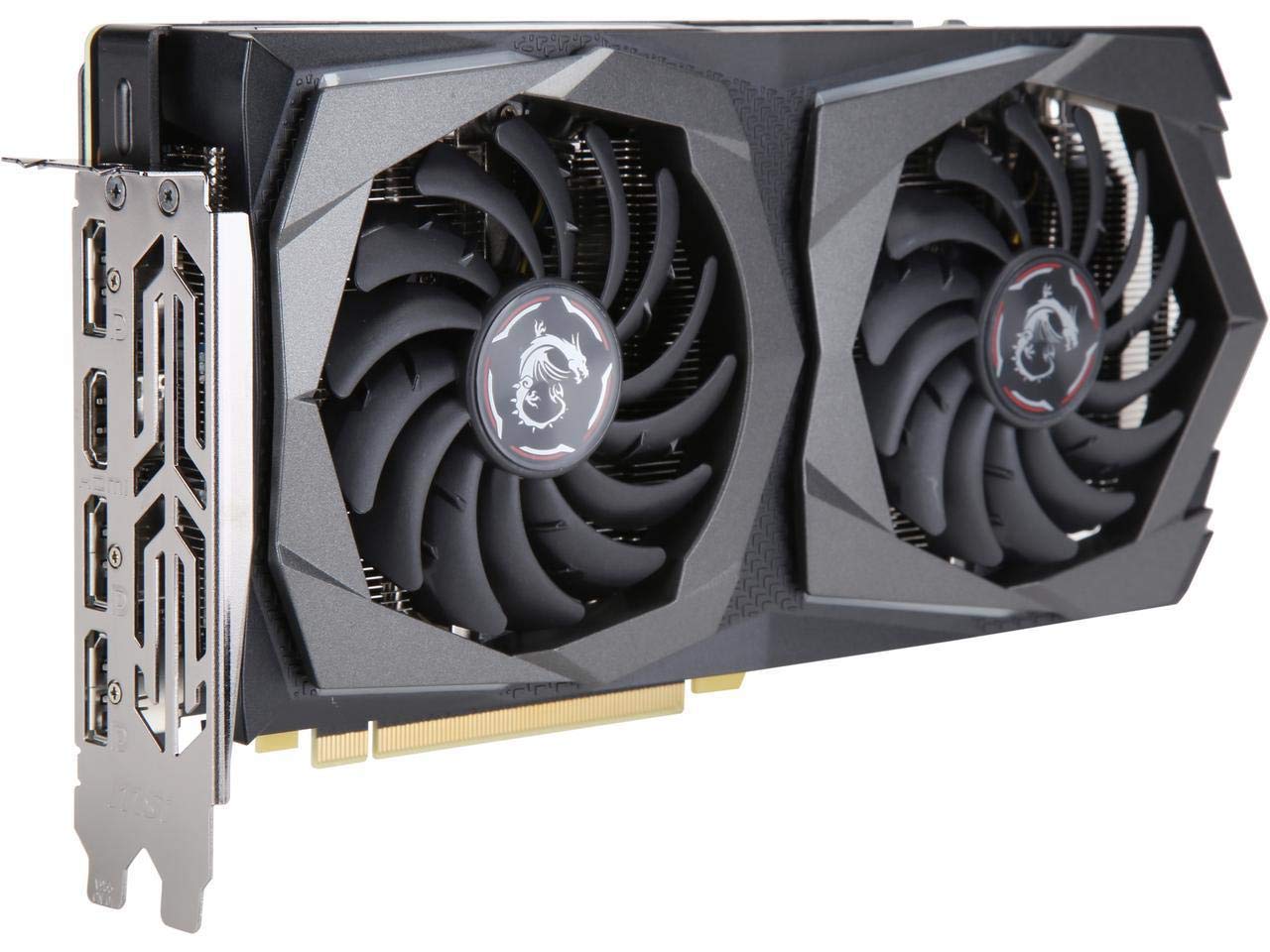 MSI Gaming GeForce GTX 1660 128-Bit HDMI/DP 6GB GDRR5 HDCP Support DirectX 12 Dual Fan VR Ready OC Graphics Card (GTX 1660 Gaming X 6G)