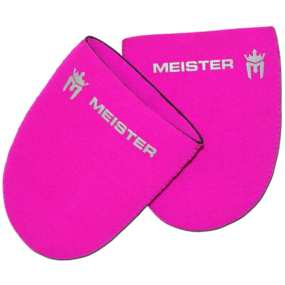 Meister 2.5 mm Thermal Neoprene Toe Warmer Booties for Cycling, Running, Hiking & Ice Baths (Pair) - Pink