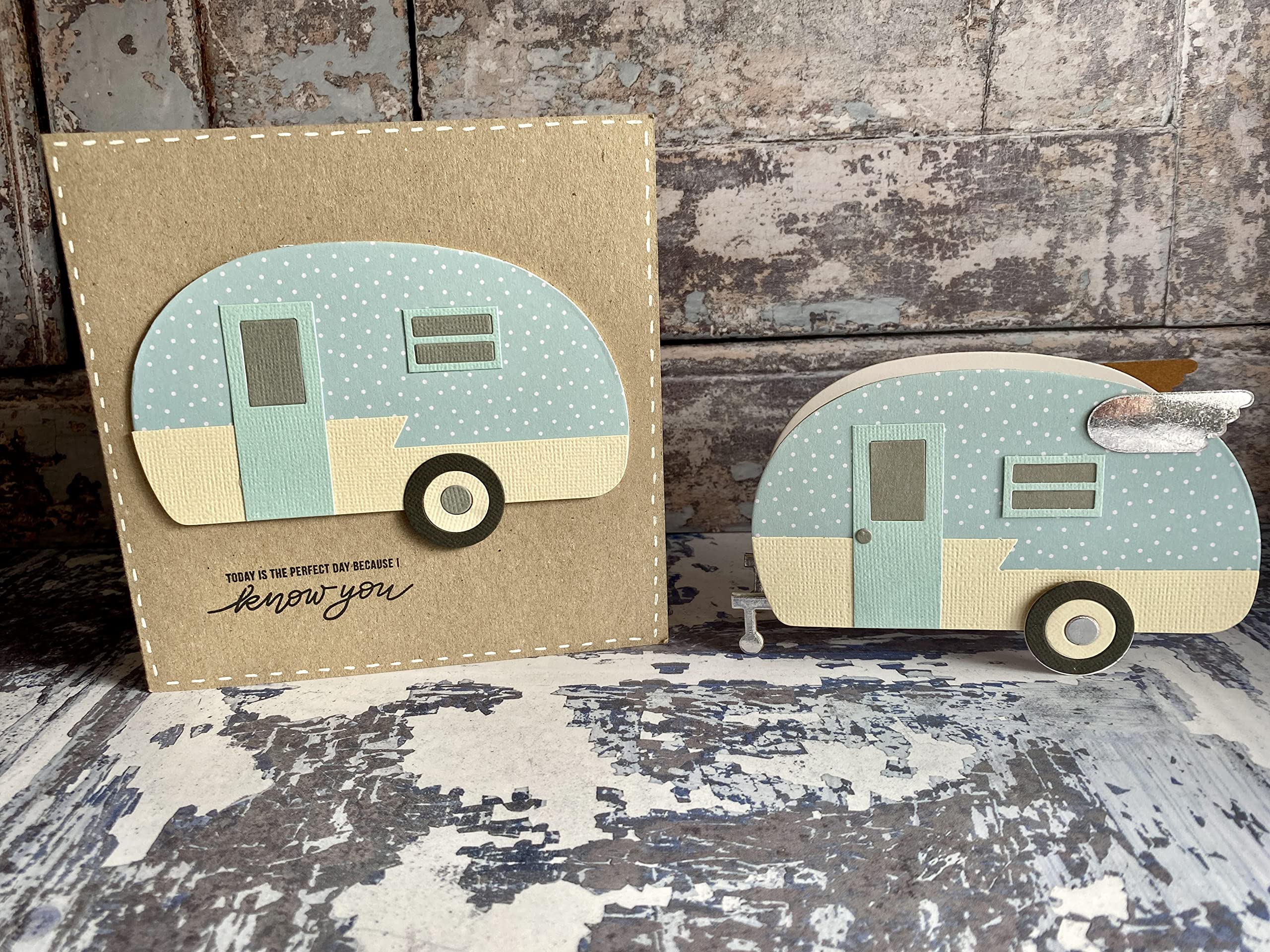 Sizzix ScoreBoards L Die Camper 3-D by Eileen Hull, 665155