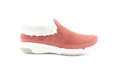 Ryka Womens Adventure Mid Leather Ankle Winter & Snow Boots Red 9.5 Wide (C,D,W)
