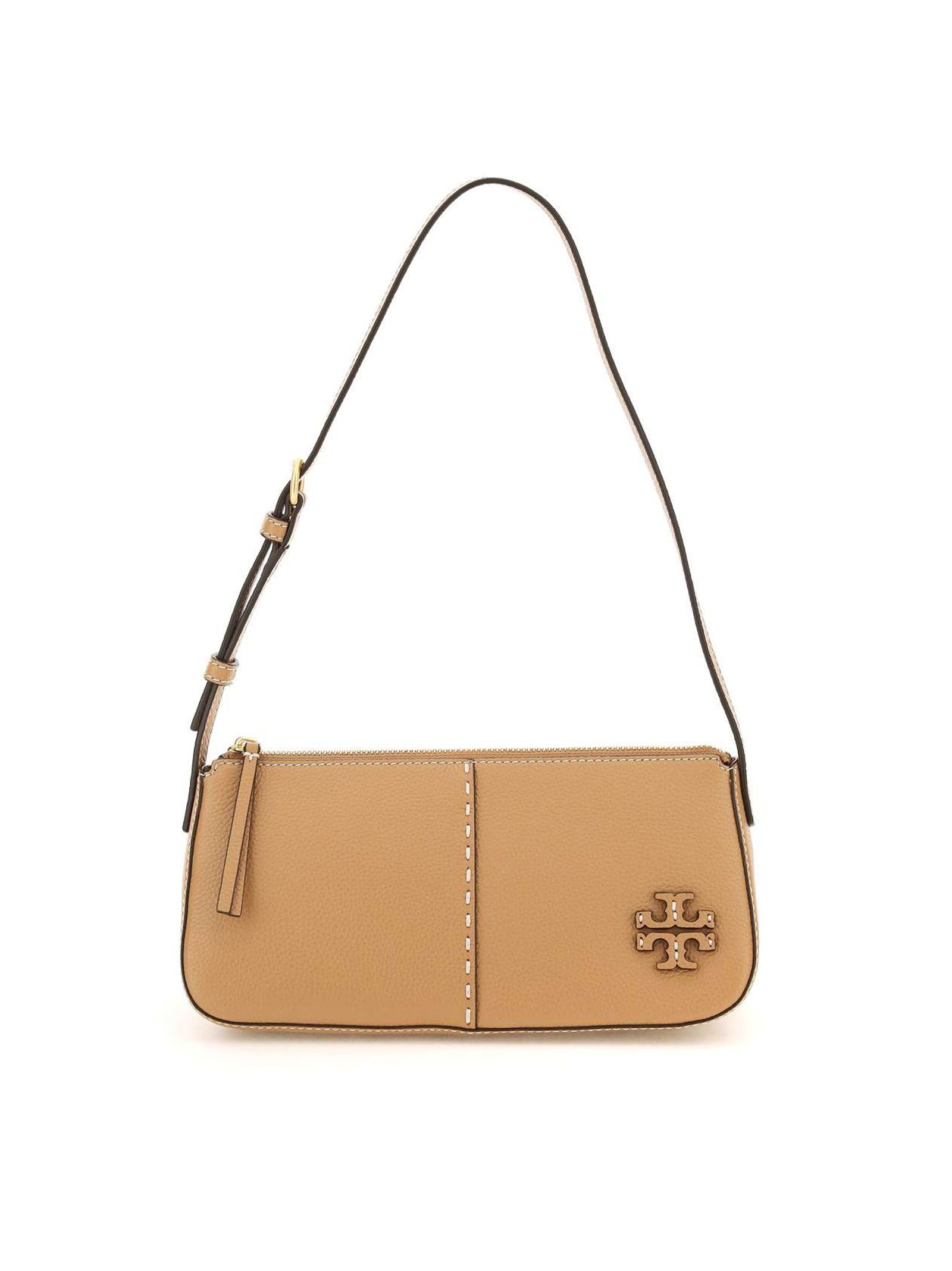 Tory Burch Women's McGraw Wedge Shoulder Bag Handbag Tiramisu Brown