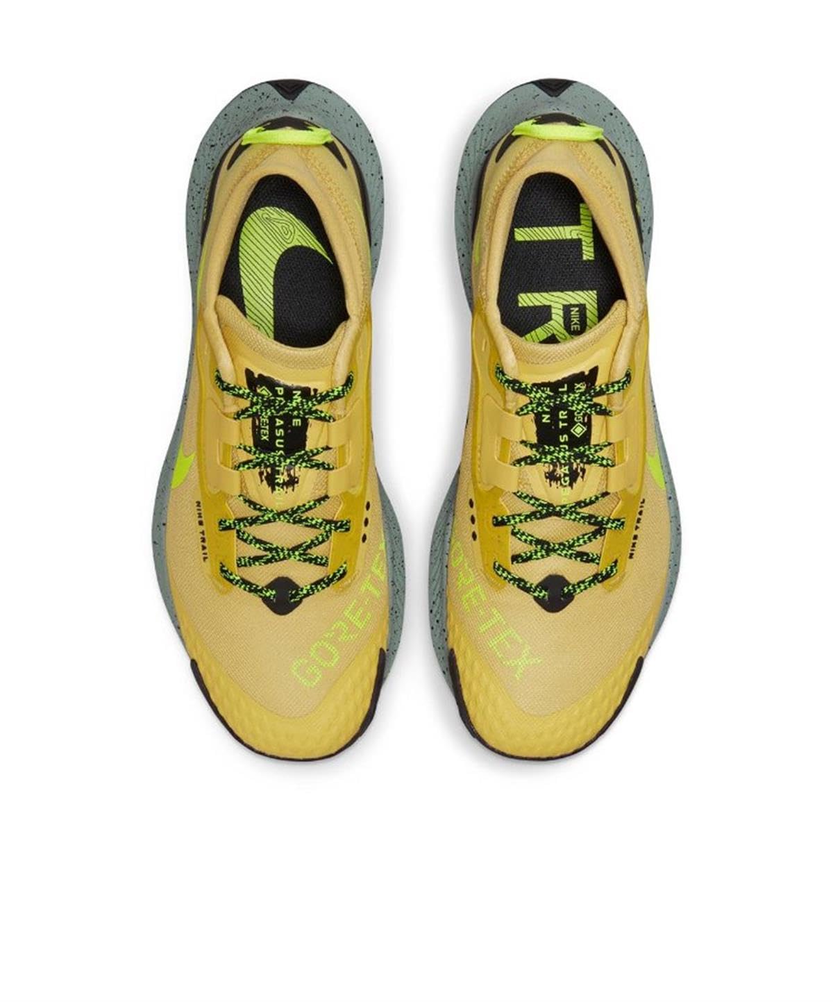 Nike Air Pegasus Trail 3 GTX Running Trainers DC8793 Sneakers Shoes (UK 11 US 12 EU 46, Celery Volt Black Dusty sage 300)