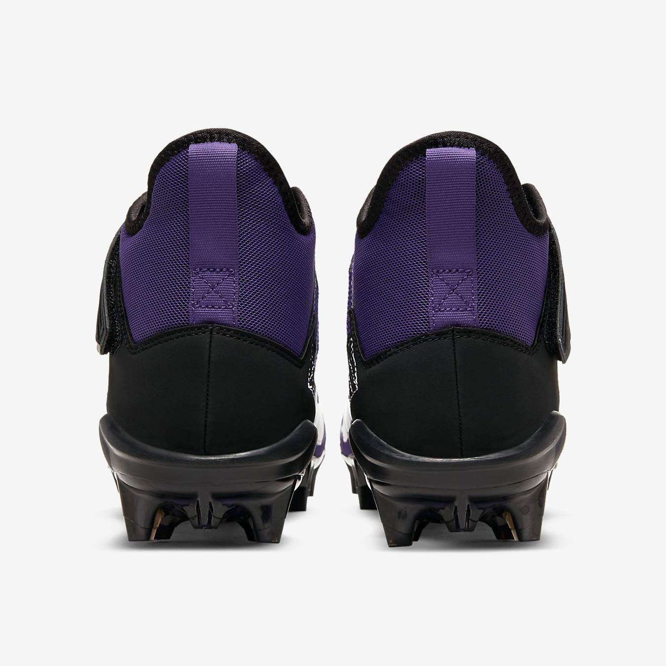 Nike Men's Alpha Menace Pro 2 Mid Football Cleats (Court Purple/White-Black, Numeric_15)