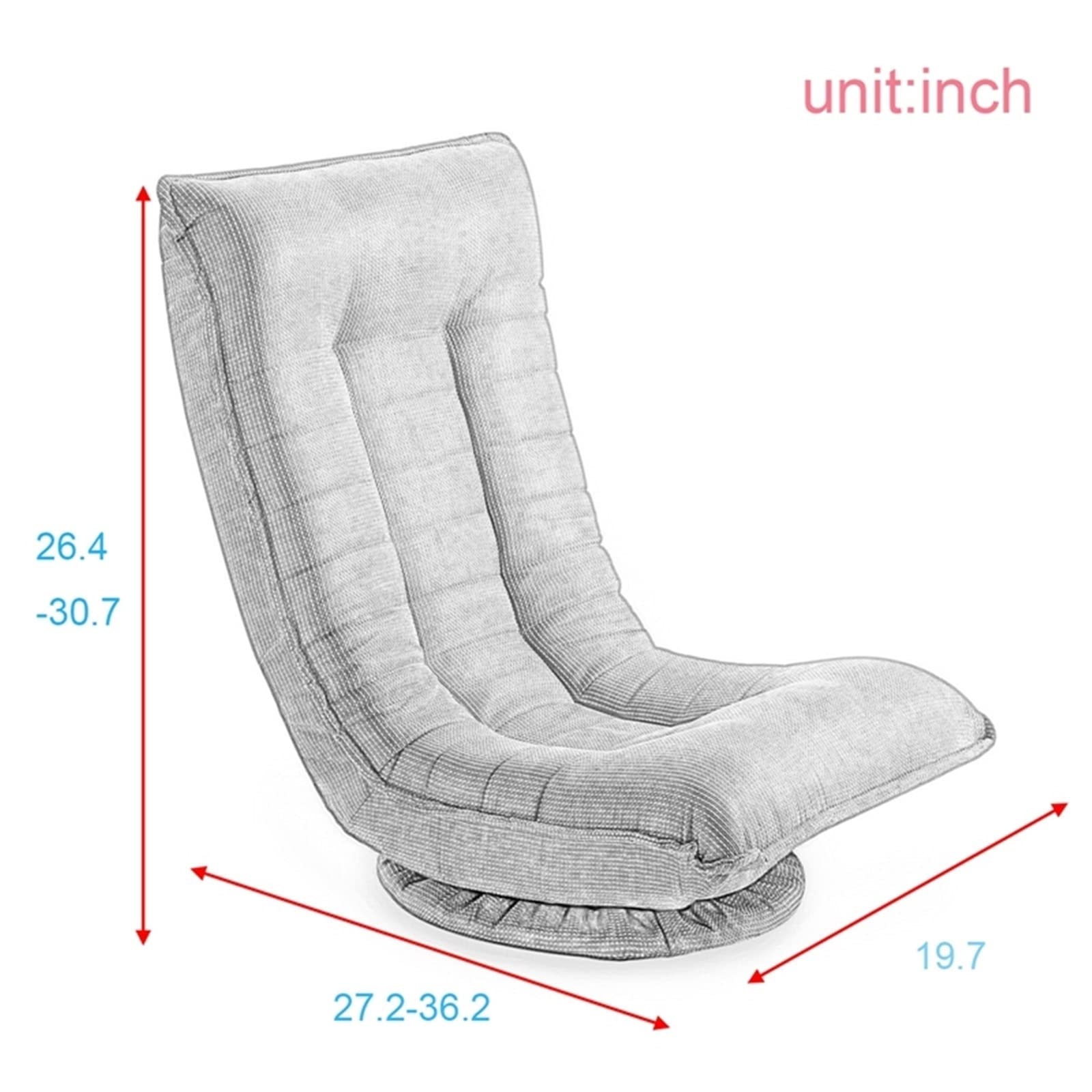 WJHSPsf Bean Bag Chairs Rotary Folding Sofa Video Game Chair Floor Leisure Sofa Chair