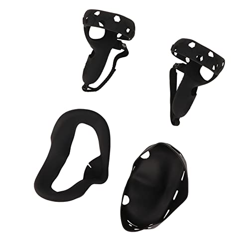 VR Silicone Protective Cover, VR Shell Cover, Grips Face Lens Protective Cover VR Shell Cover Set for Quest 2 Accessories