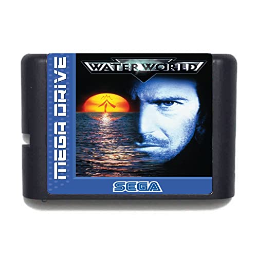 Water World PAL-EU 16 Bit MD Game Card For Sega Mega Drive For Genesis (Black)