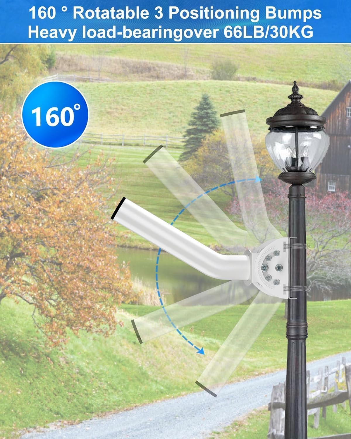 Universal Antenna Mount, 12" Adjustable J Pole Mounting with Weather Proof, Pole and Wall Mounted Bracket Mount for Wireless Bridges,AP,Access Point,Starlink Satellite,Weather Station,WiFi Router