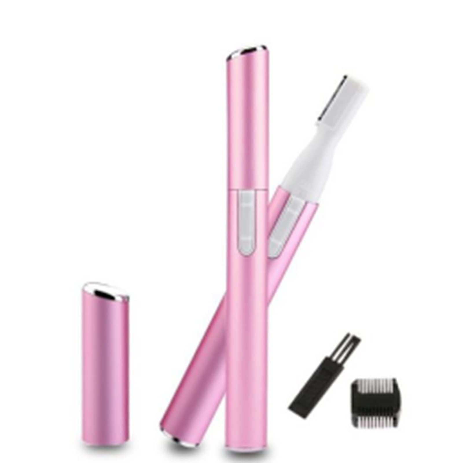 YAFIYGI Peach Fuzz Remover for Women Face Upgraded Eyebrow Trimmer Electric Eyebrow Razor for Men,-Pink