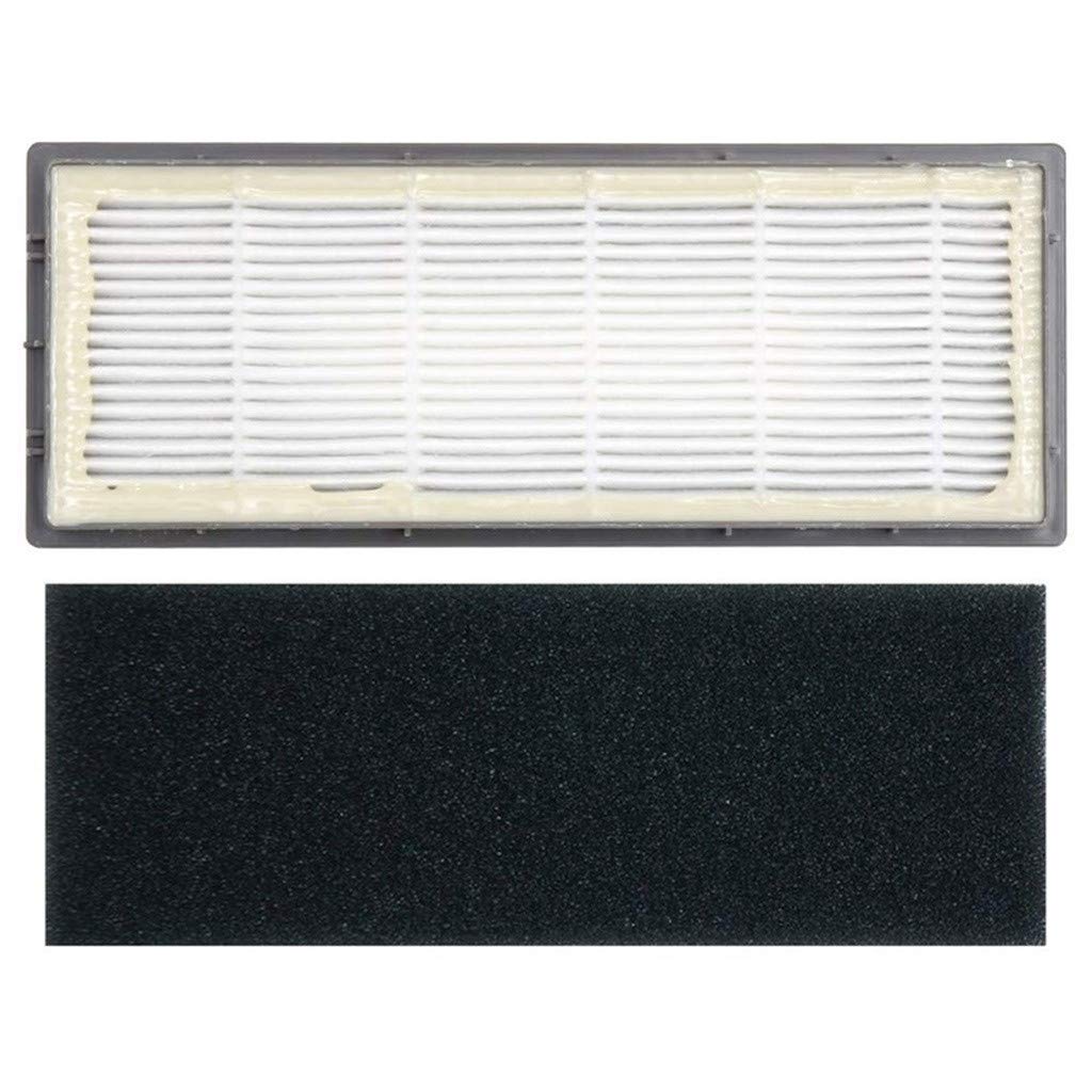 Redgiants 4 Packs Replacement Part Filter Compatible with ECOVACS DEEBOT OZMO 930 Sweeping Robot Vacuum Cleaner Spare Parts Accessories Set
