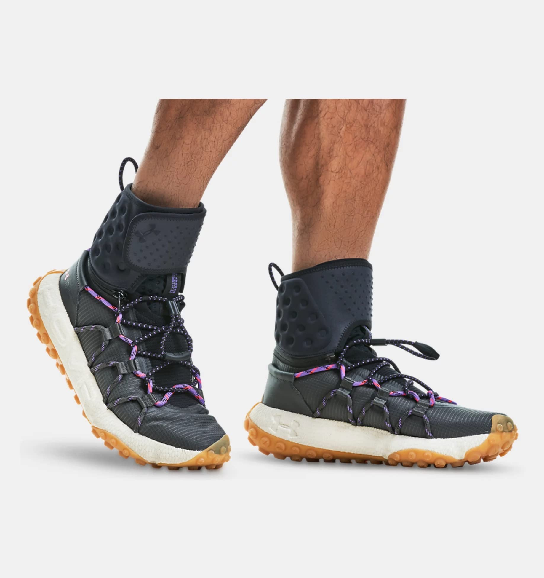 Under Armour UA HOVR Summit Fat Tire Cuff Running Shoes Boots (us_Footwear_Size_System, Adult, Men, Numeric, Medium, Numeric_8_Point_5) Grey/Black
