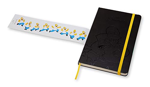 Moleskine Limited Edition The Simpsons Notebook, Hard Cover, Large (5" x 8.25") Plain/Blank, Black, 240 Pages