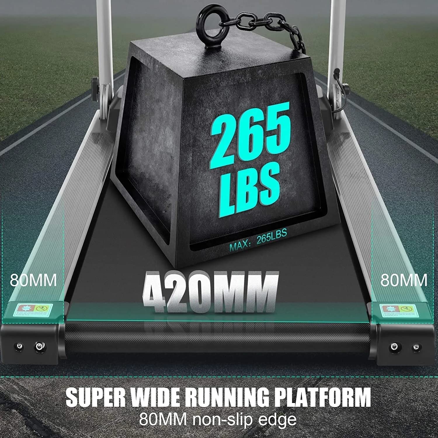 Treadmill with Large Desk, Folding Electric Treadmills, Pet Treadmill, LCD Display, Bluetooth Speakers, Walking Jogging Running Machine for Home/Office Use TR11601