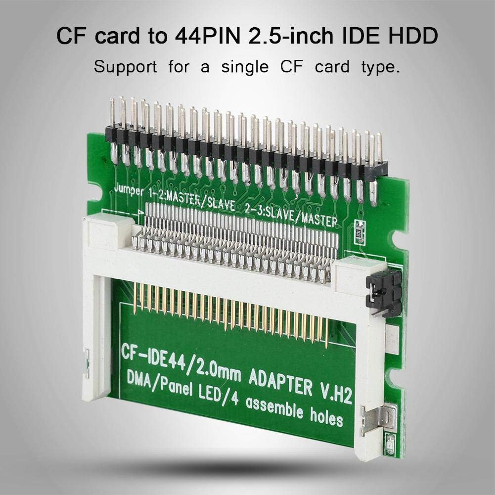 Redxiao Adapter Card, 2.5-inch 44Pin Professional Universal for Laptop SSD HDD Compact Flash Memory Card