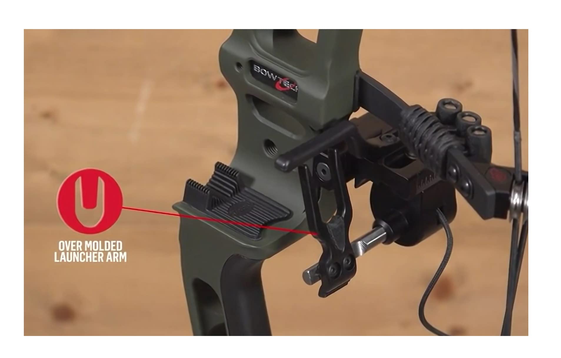 Ripcord Code Red X Arrow Rest - Black, Right Hand