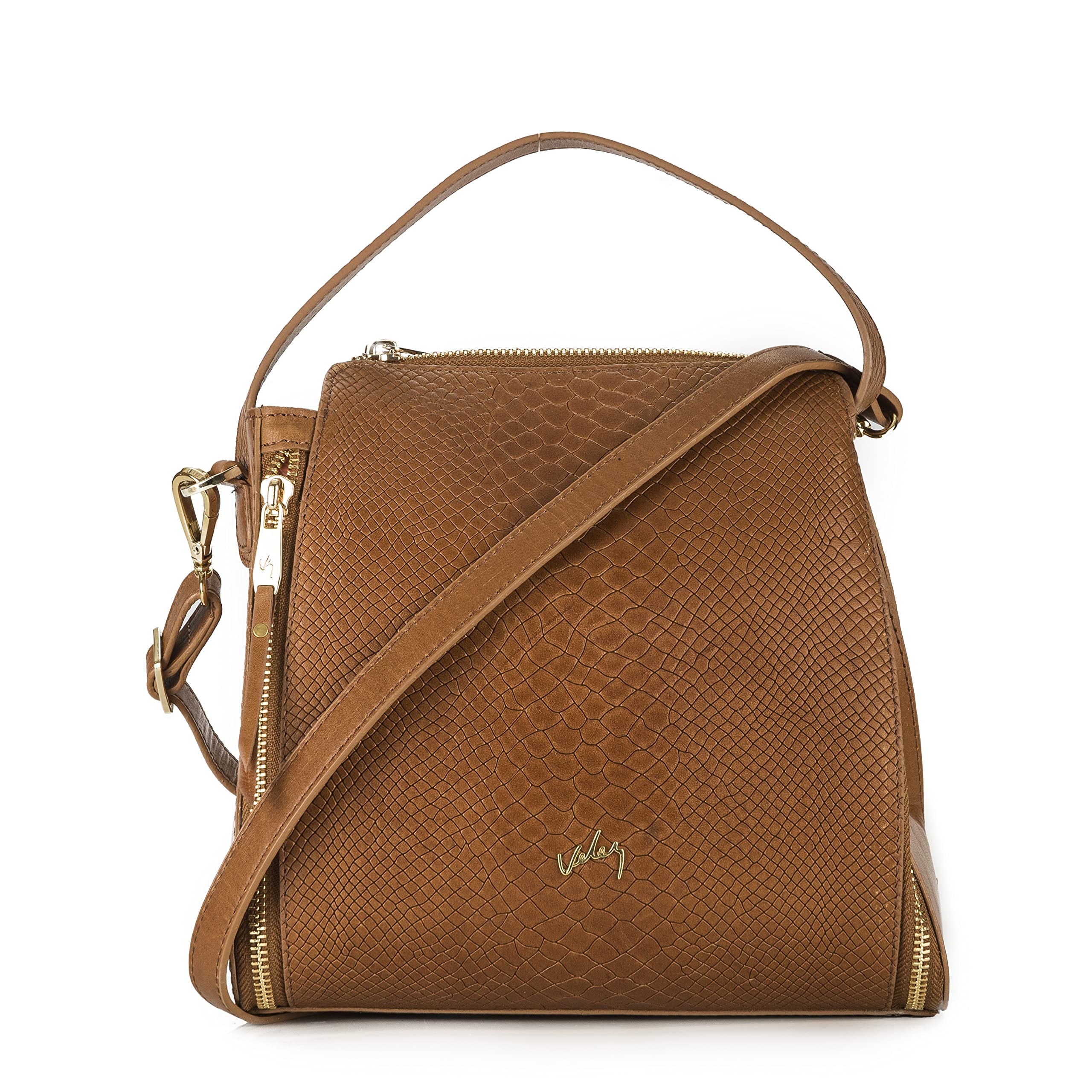 VELEZ TAN Leather Purses For Women- Crossbody Bags Designer Handbags