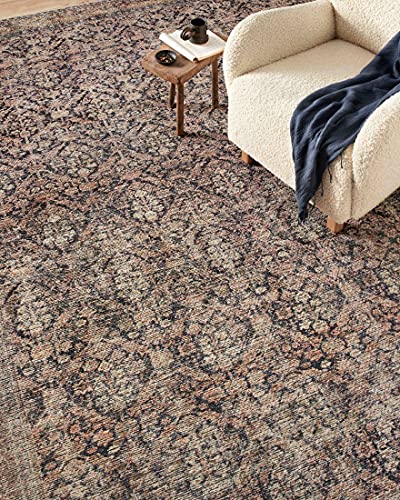 Loloi Amber Lewis x Billie Ink/Salmon 5'-0" x 7'-6" Area Rug