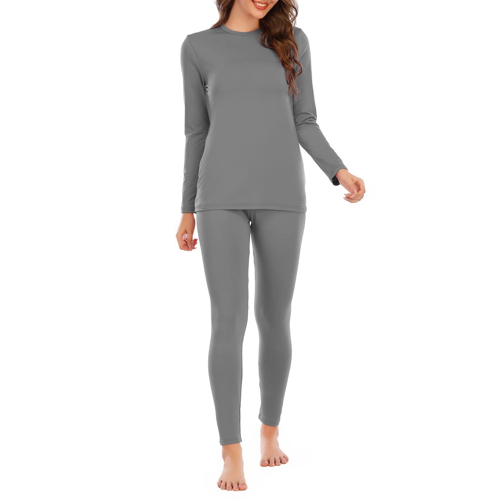 Thermal Underwear for Women Long Johns Lightweight Underwear Base Layer Pajama Set Cold Weather Winter Clothes