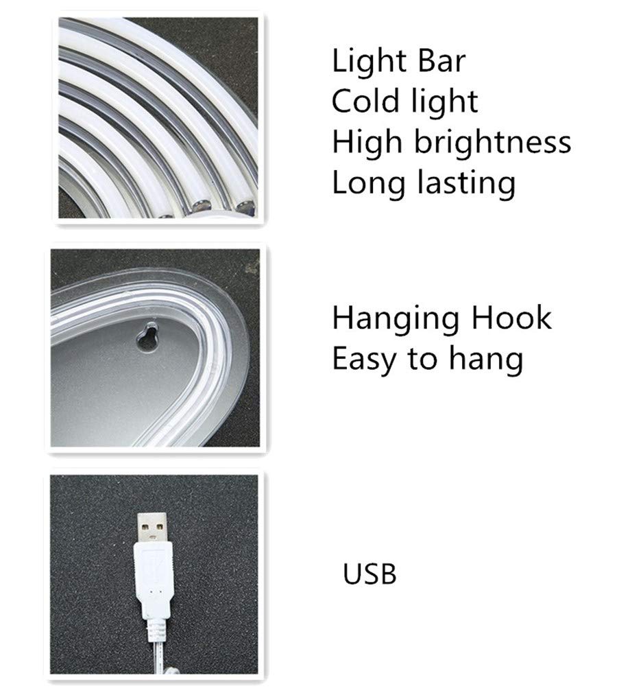 Neon Light Sign LED Night Lights USB Operated Decorative Marquee Sign Bar Pub Store Club Garage Home Party Decor Bedroom 5V atmosphere