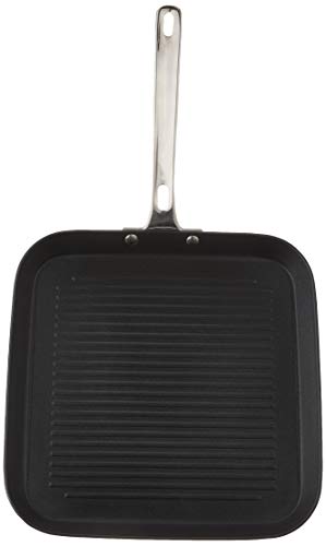 Viking Culinary Contemporary 3-Ply Stainless Steel Nonstick Grill Pan, 11 Inch, Ergonomic Stay-Cool Handle, Dishwasher, Oven Safe, Works on All Cooktops including Induction