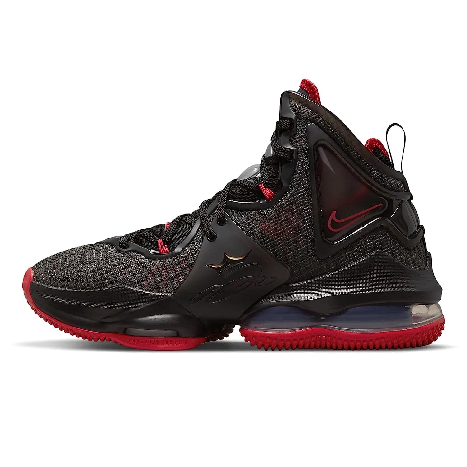 Nike Men's Lebron 19 Space Jam Basketball Shoes, Black/Red, 11