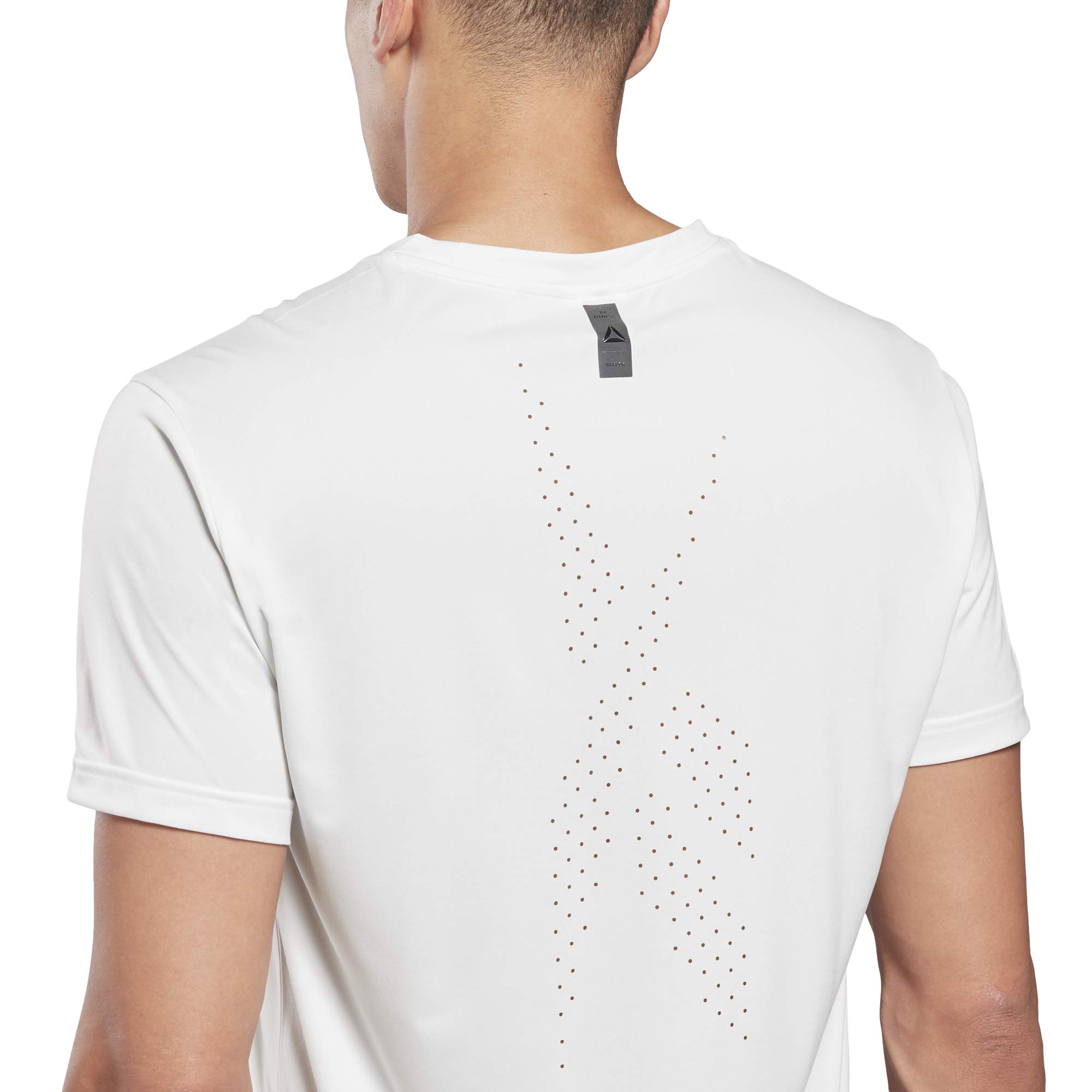 Reebok United by Fitness Perforated Short Sleeve Tee, True Grey, M