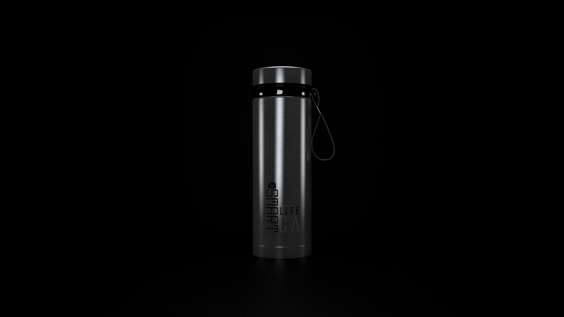 SmartLifeCA - Smart Thermos Large Water Bottle, LCD Temperature Display, 32 Oz Stainless Steel, Tea Infuser, Coffee Leak Proof, Vacuum Insulated Metal Outdoor Sports (Silver) (SMA-BOT-V1)