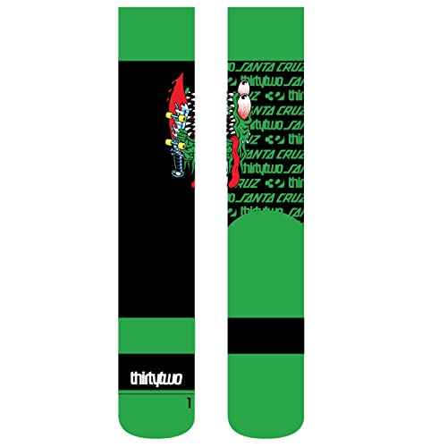 ThirtyTwo Mens Santa Cruz Snow Sport Sock - Green | Large/X-Large