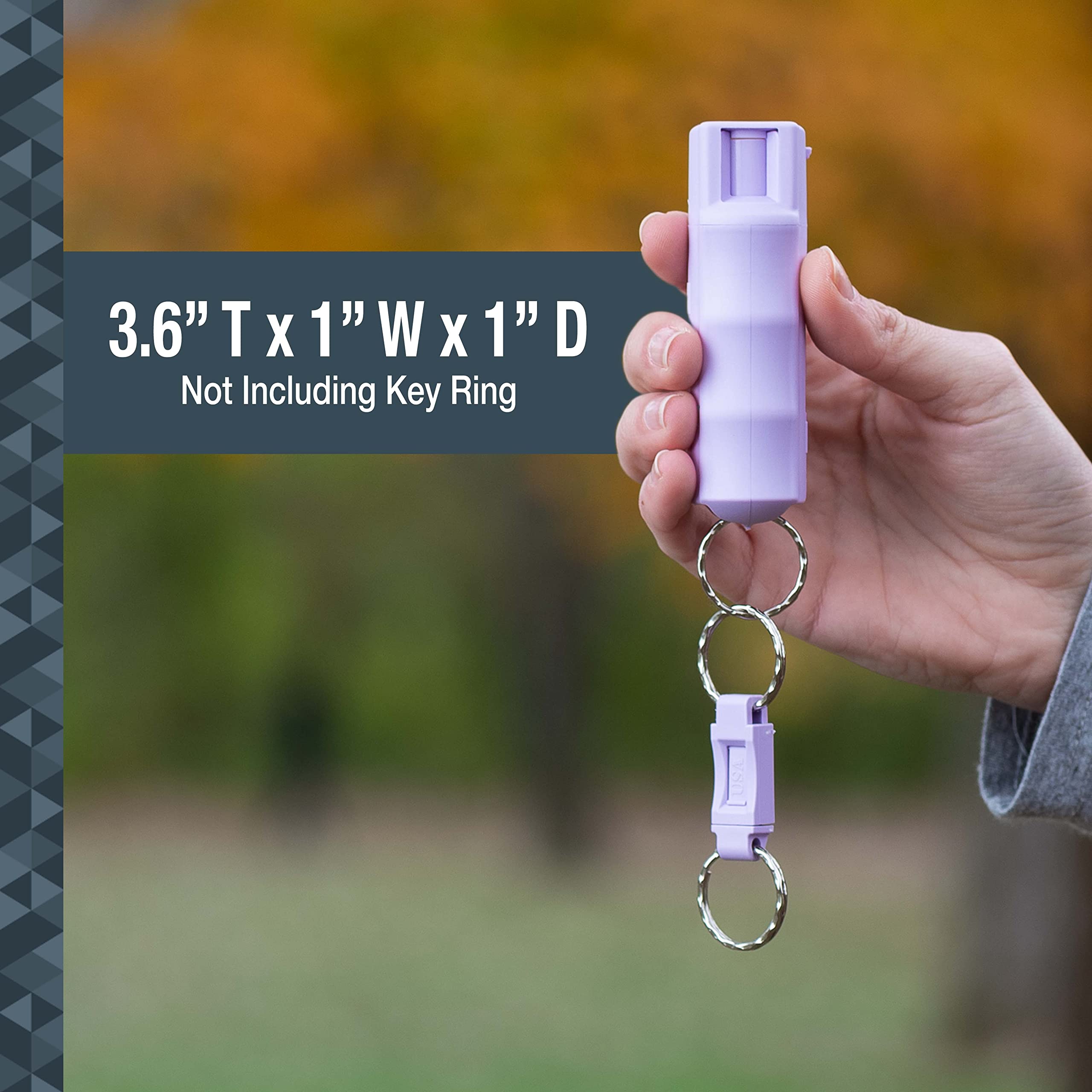 SABRE Personal Safety Kit with Pepper Spray and 2-in-1 Personal Alarm with LED Light, 0.54 fl oz, 25 Bursts,130dB Alarm, Audible Up to 1,250 Feet