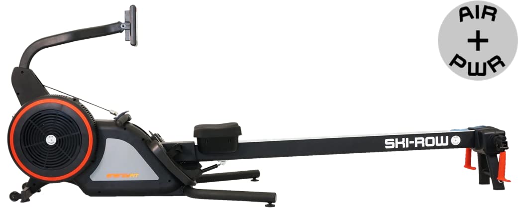 SKI-Row (v1.1) Combination (2 in 1) Ski-Trainer and Rowing Machine with AIR + Available Magnetic Resistance, Compact Footprint, Folds for Easy Storage, Total Body Workout