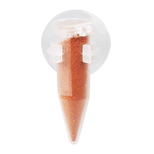 rouroumaoyi Automatic Cone Plastic Feeder Aquarium Tapered Fish Feeding Feeder Funnel Cup Fish Food Feed Tool with Suction Cup 10pcs (Color : White, Size : M)