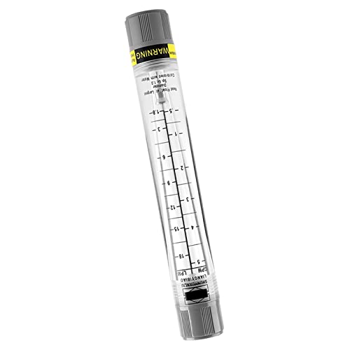 Water Flow Meter,Ozgkee Flow Meter Tube Type Flow Meter for Liquid Pipeline Flowmeter 0.5‑5 Gpm / 1.8‑18 Lpm Flow Meter Water