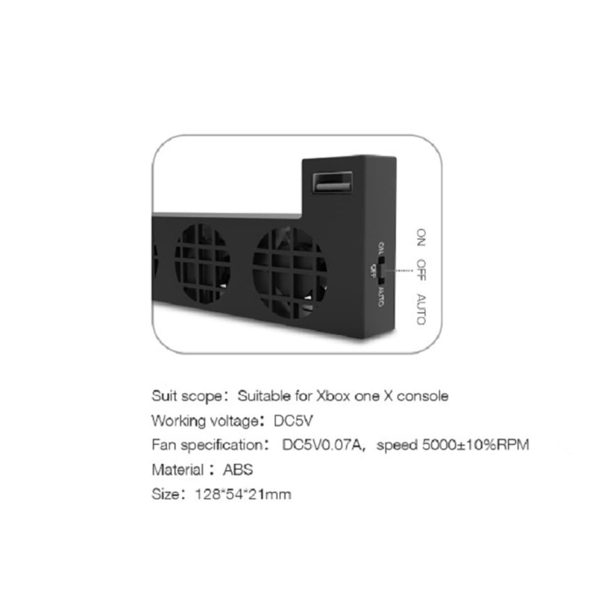 SOLUSTRE Coolers 3 pcs for One Black External Temperature Machine Game X Control Fan Cooling Fans with Console System Gaming USB Cooler Rear Compatible Joycon