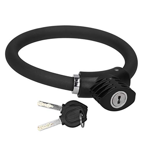 Vakitar Mini Lock AntiTheft Bike Cable Lock Reflective Zinc Alloy (Frosted Black)