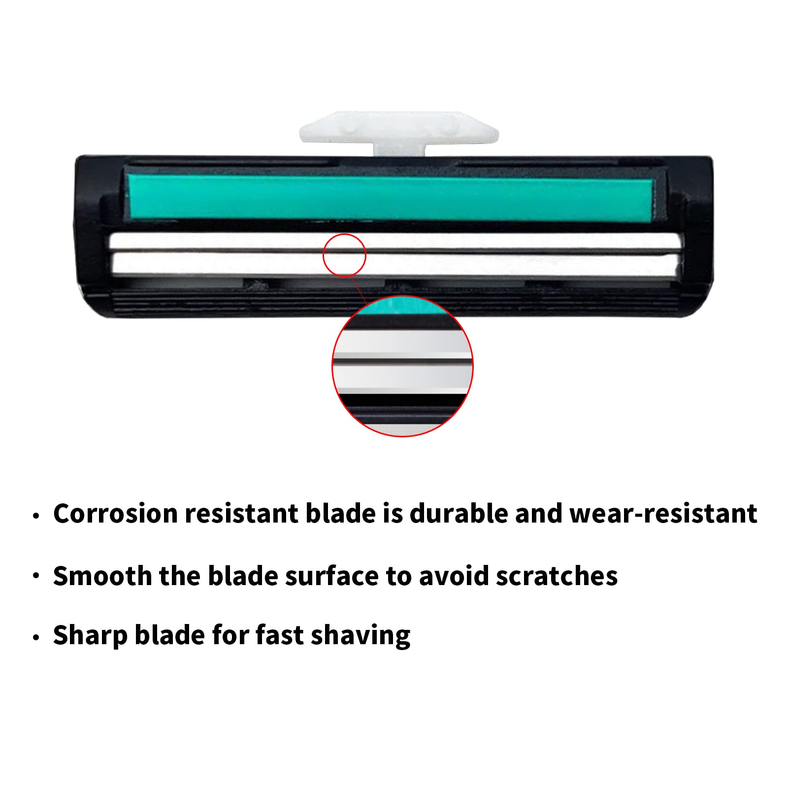 Mens Razor Blade Refills,Compatible with Atra razor handles.30 Count, Delivers a Clean, Close Shave
