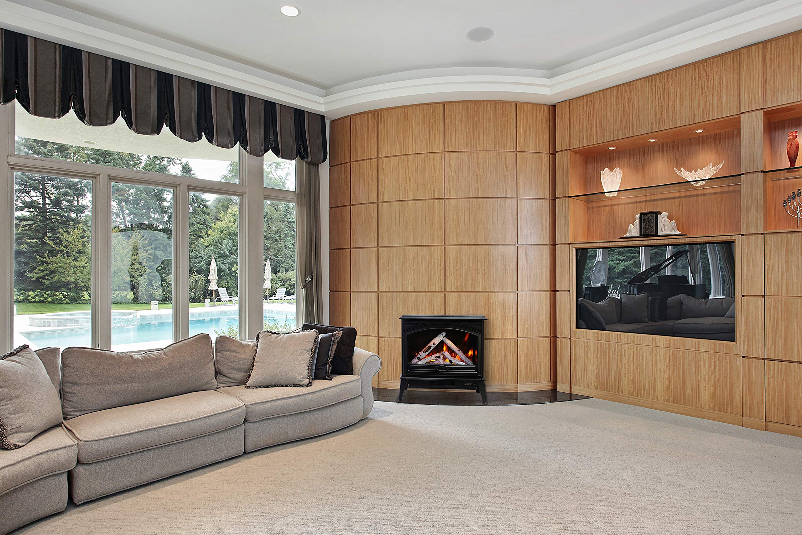 Sierra Flame E-70 Cast Iron Electric Fireplace