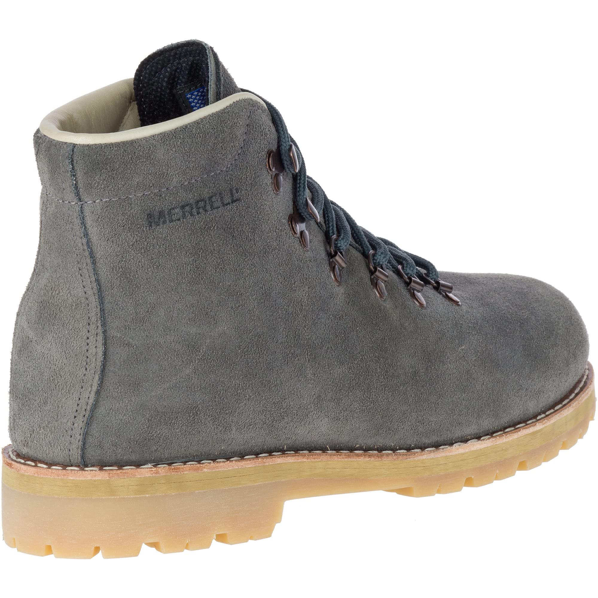 Merrell Men's Wilderness USA Suede Hiking Boot, Steel Grey, 11.5 M US