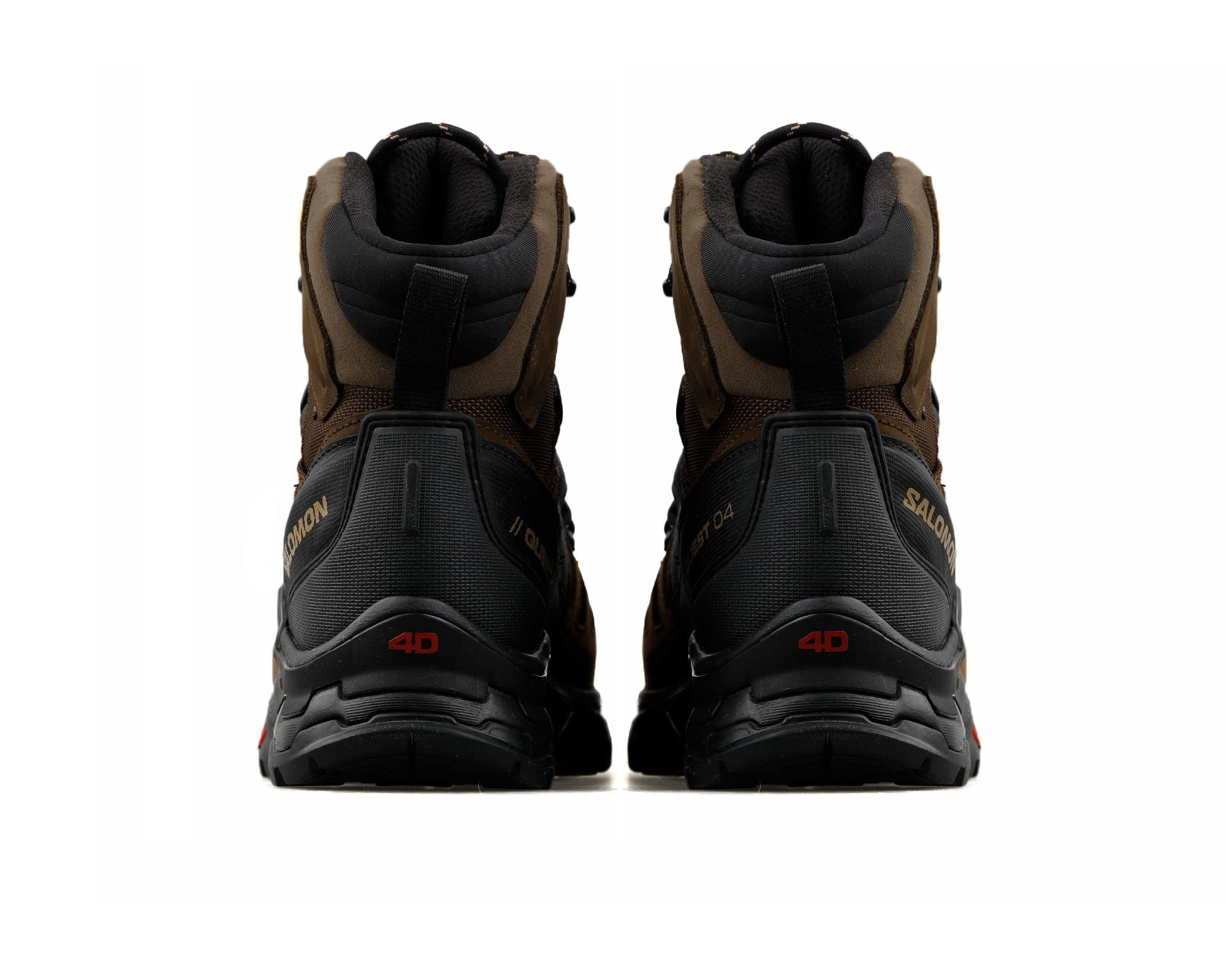 Salomon Quest 4 Gore-TEX Hiking Boots for Men, Kelp/Wren/Bleached Sand, 11