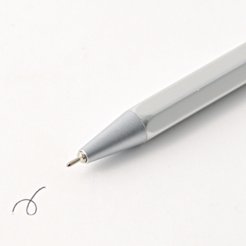 Moma Muji Hexagonal Aluminum Ballpoint Pen 0.7mm solvent Ink Black