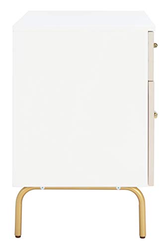 Safavieh NST5002D, 18" W x 15.7" L x 24" H, White/White Washed