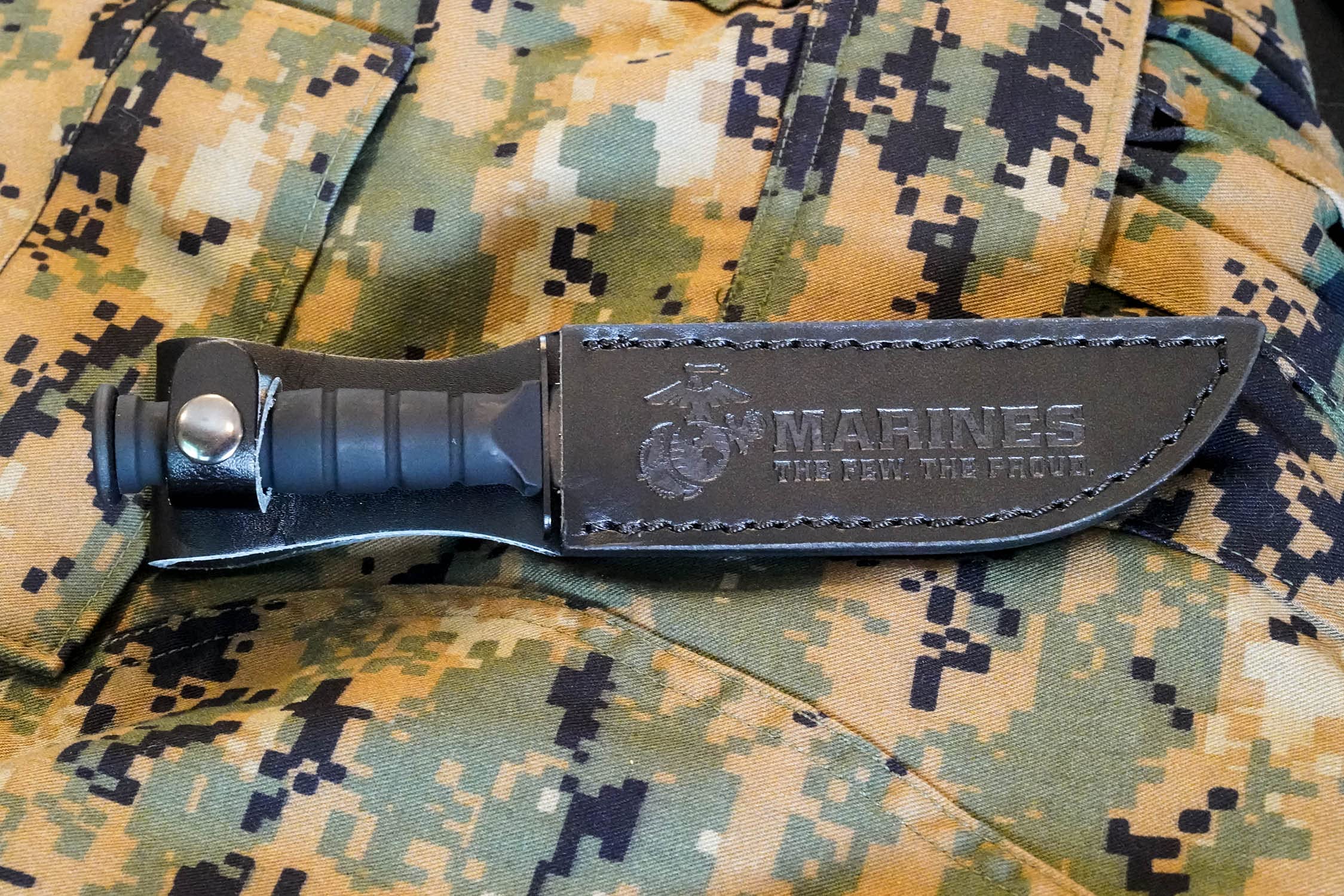 Miniature USMC Fighting Knife Letter Opener - Functional Marine Corps Desk Accessory - Marine Corps Gifts - Disabled USMC Vet Owned SMALL Business
