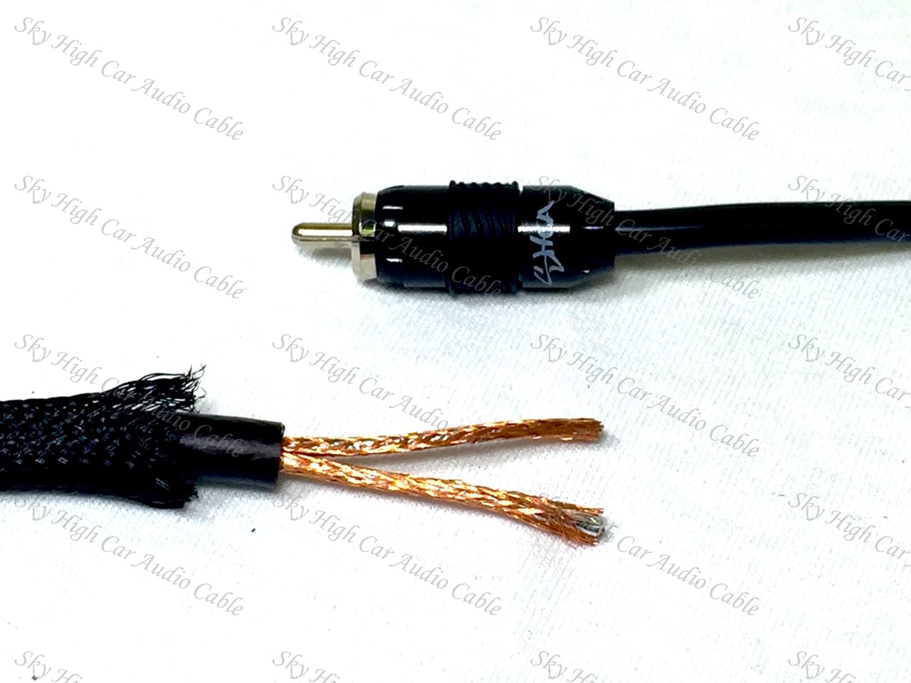 Sky High Car Audio Premium 4-Channel RCA Cable - 20ft