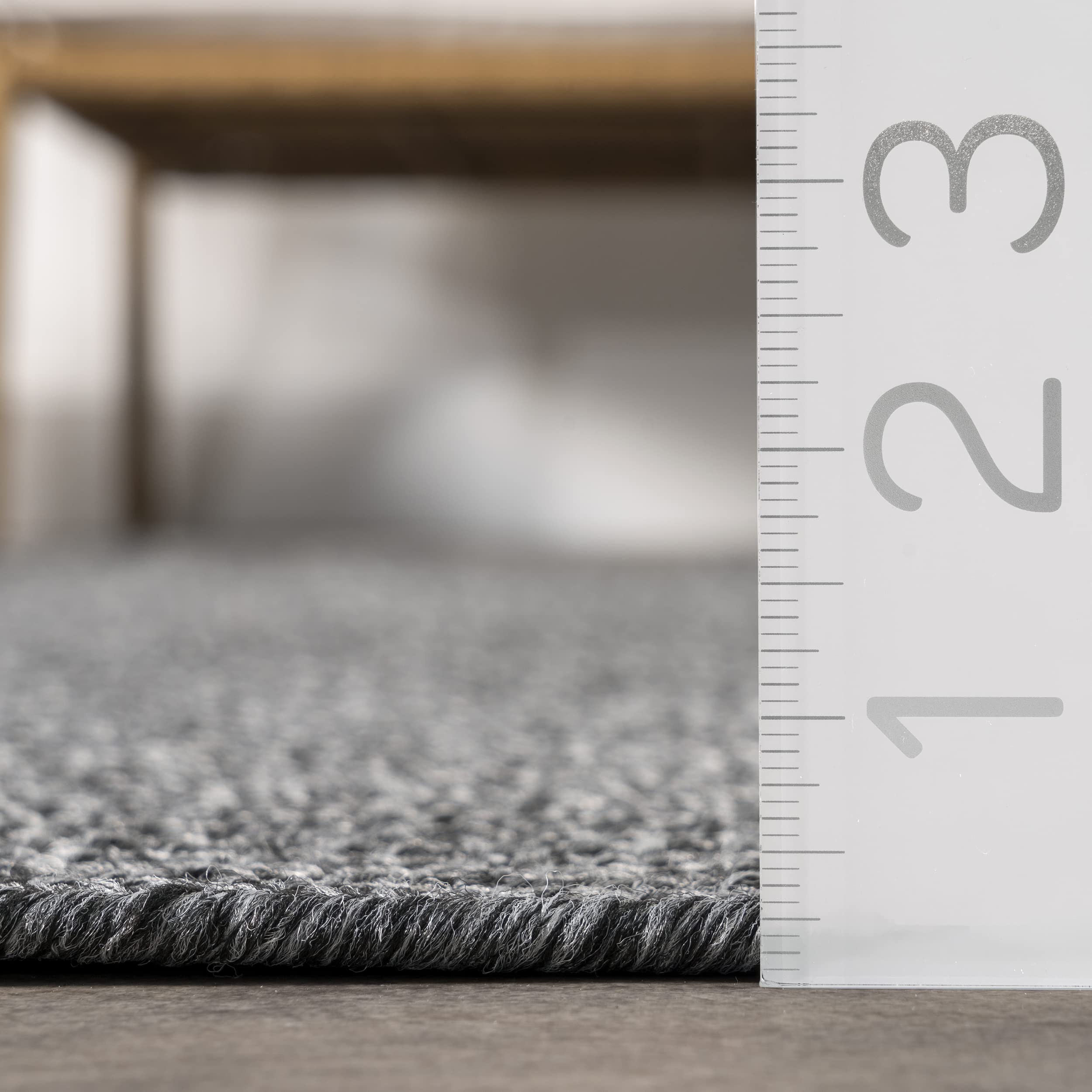 nuLOOM Braided Courtney Tassel Indoor/Outdoor Area Rug, 5x8, Charcoal